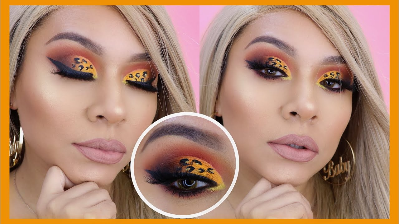TENDENCIA LEOPARDO— MAQUILLAJE CON UN TOQUE LEOPARDO - YouTube