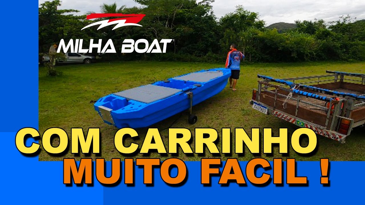 Tirar e colocar Milha Boat Sozinho na agua ! - YouTube