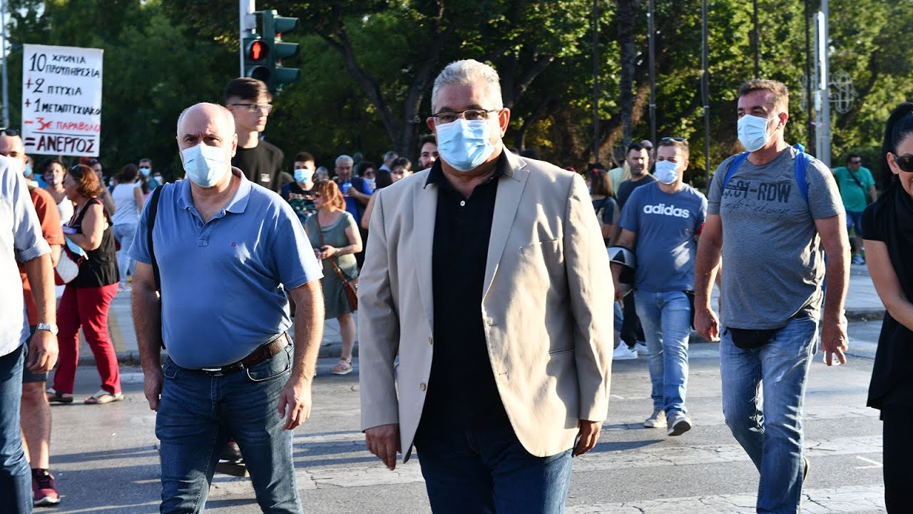 ΔΗΛΩΣΗ ΤΟΥ Δ. ΚΟΥΤΣΟΥΜΠΑ ΑΠΟ ΤΗΝ ΔΙΑΔΗΛΩΣΗ ΤΩΝ ΣΥΝΔΙΚΑΤΩΝ ΣΤΗ ΔΕΘ - YouTube