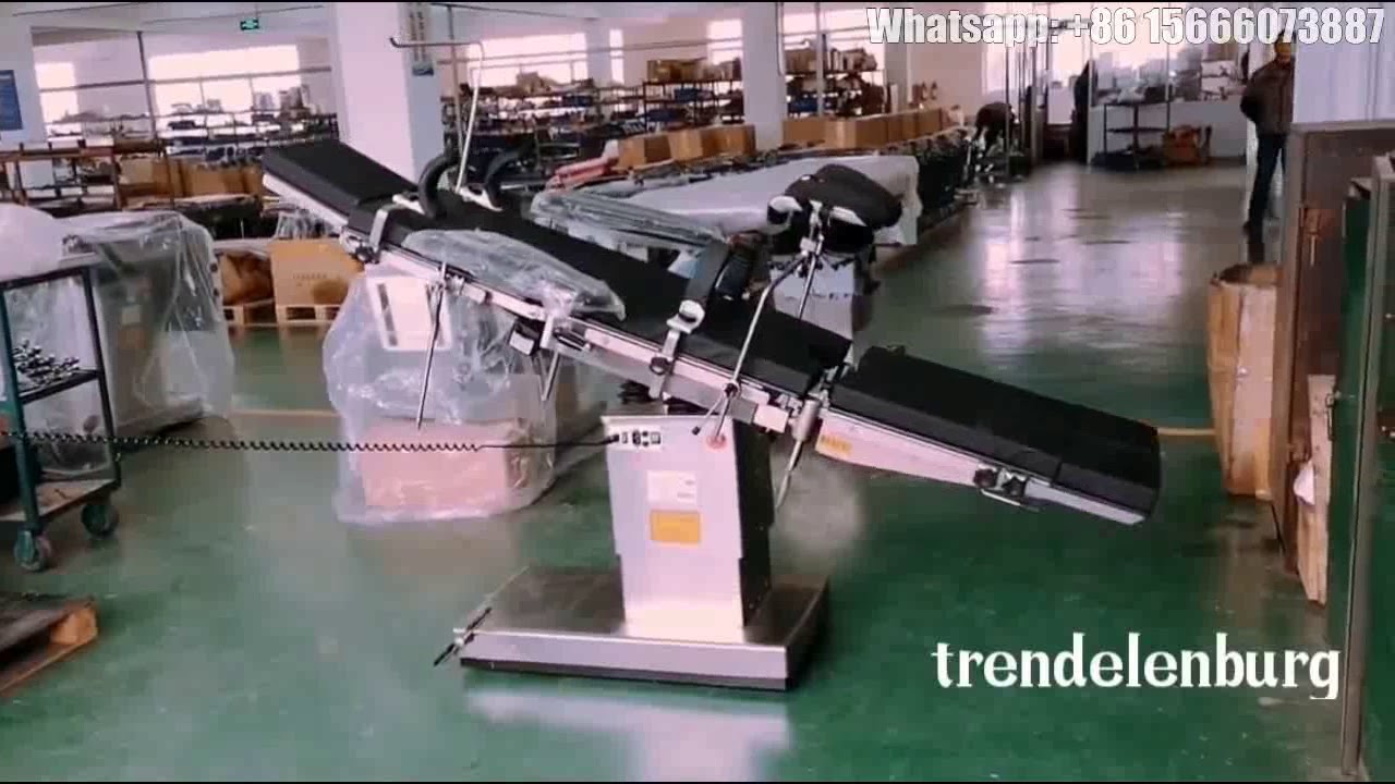 Chinese hospital medical electric operation bed surgical operating ...