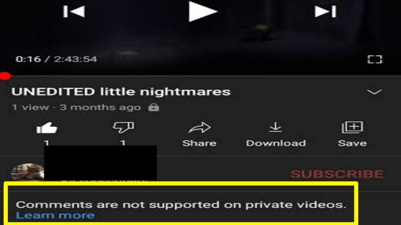 YouTube Fix Comments are not supported on private videos | youtube ...