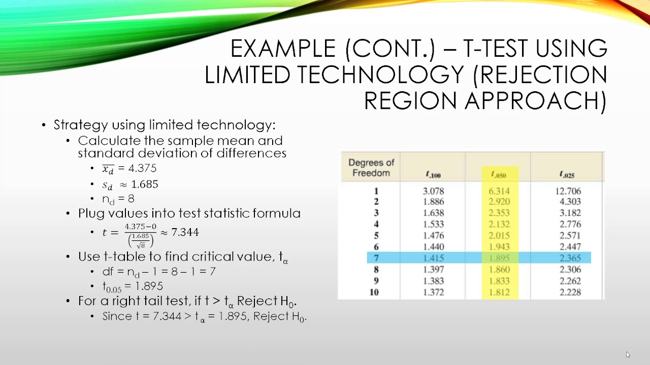 STA2023 - Testing Differences - Part2 - YouTube