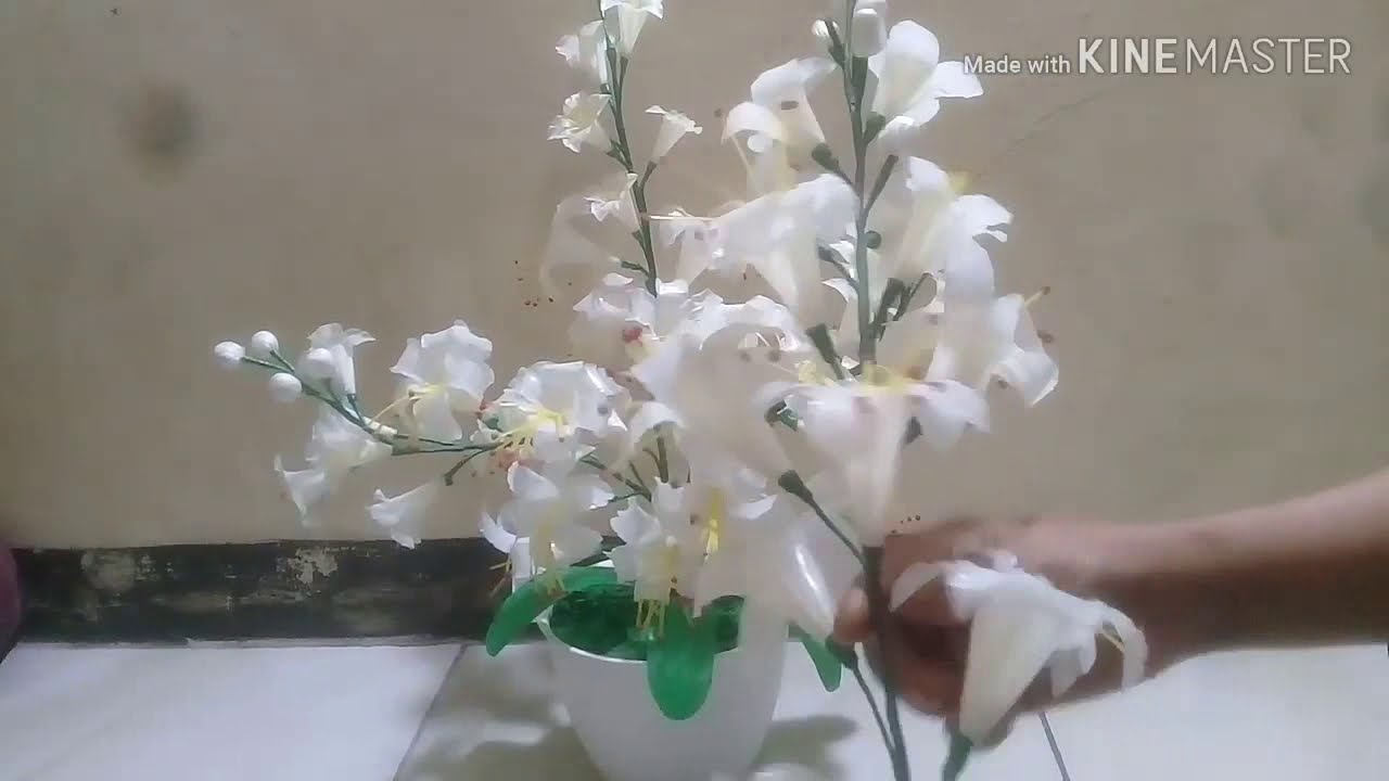 Cara Membuat Bunga//How To Make Flowers//HandiCrafts//Decorative ...