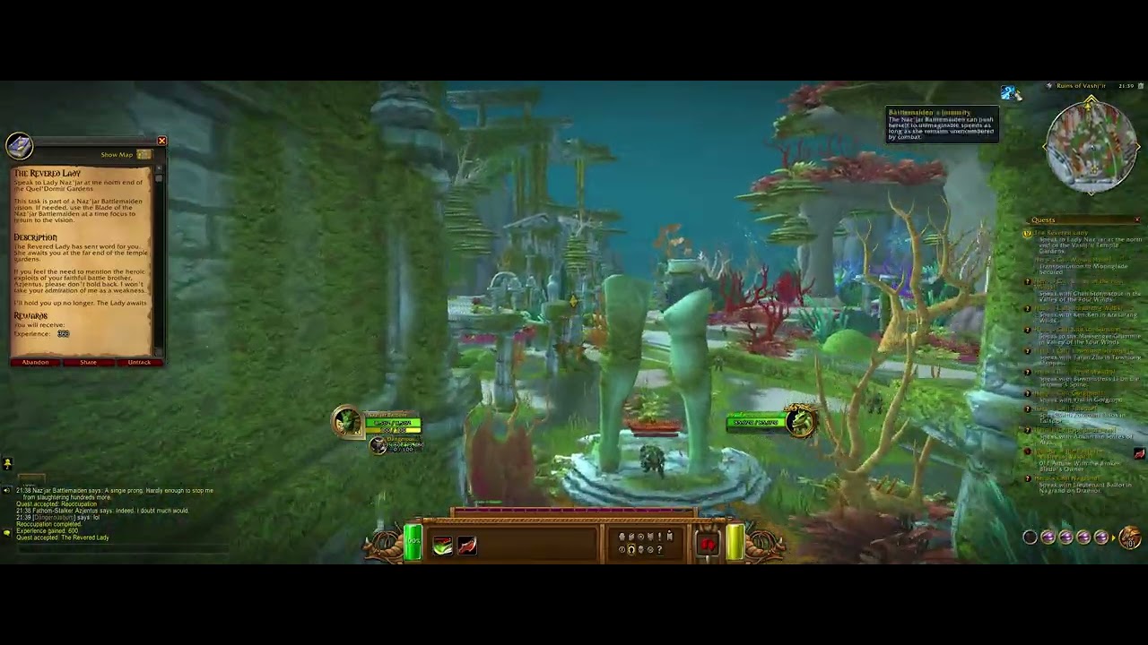 World of Warcraft: The Revered Lady - Quest ID 25620 (Gameplay ...