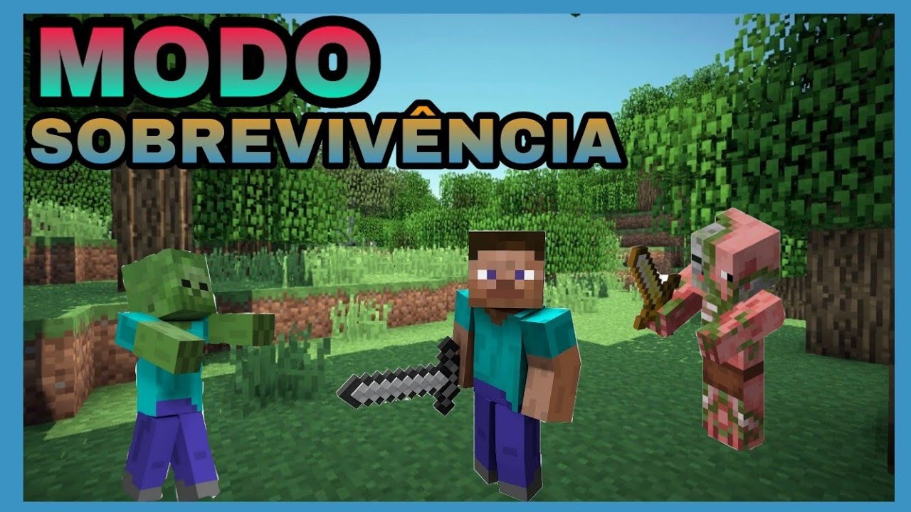 Minecraft Jogando No Modo Sobrevivência Youtube