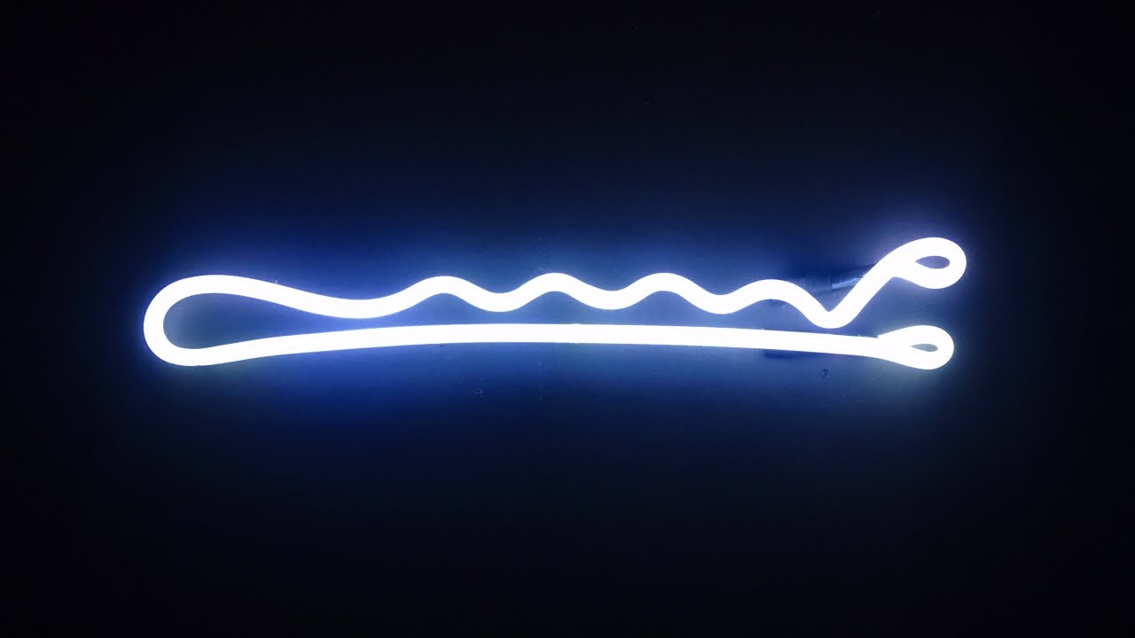 Neon Glass Tube Bending Making Bobby Pin Design | Telugu | - YouTube