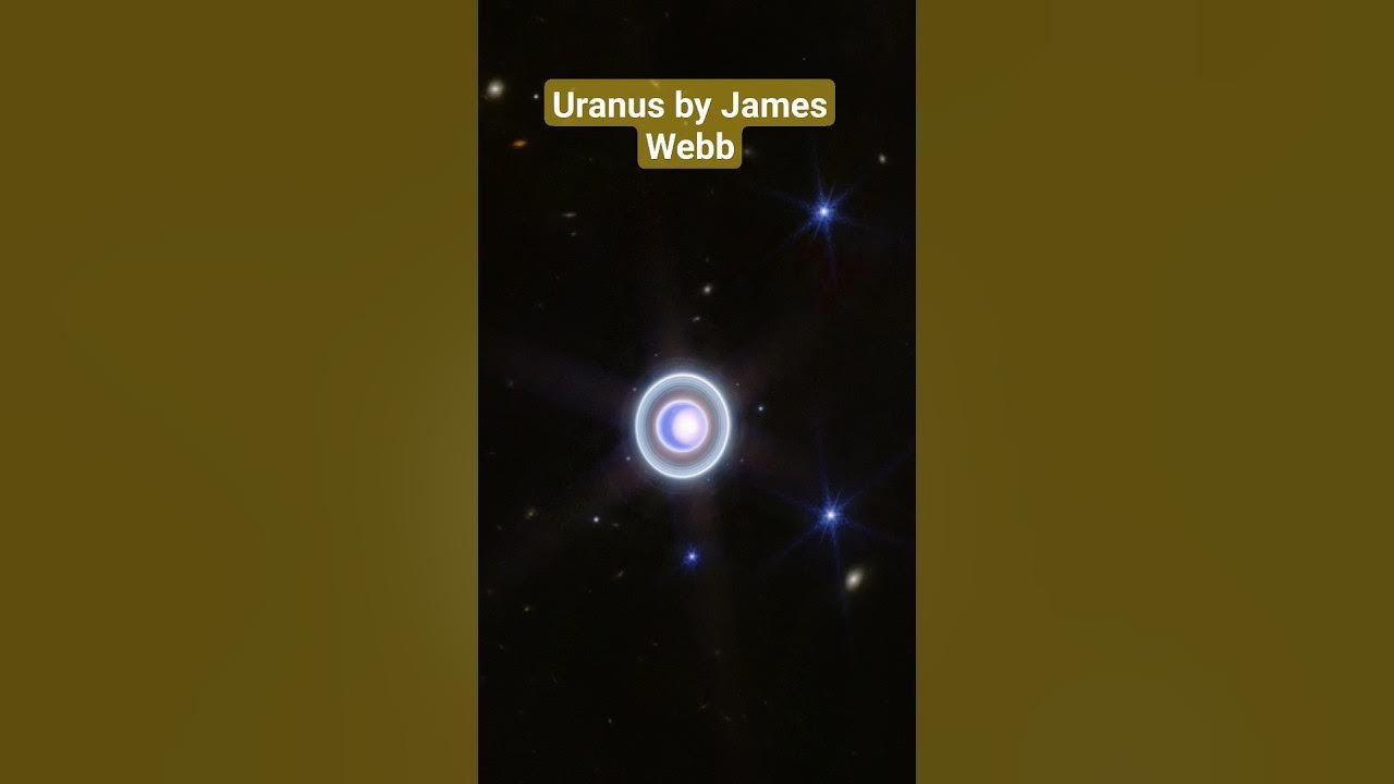 Beautiful Uranus ice cap, Rings, and Moons by James Webb #jwst #uranus #space - YouTube