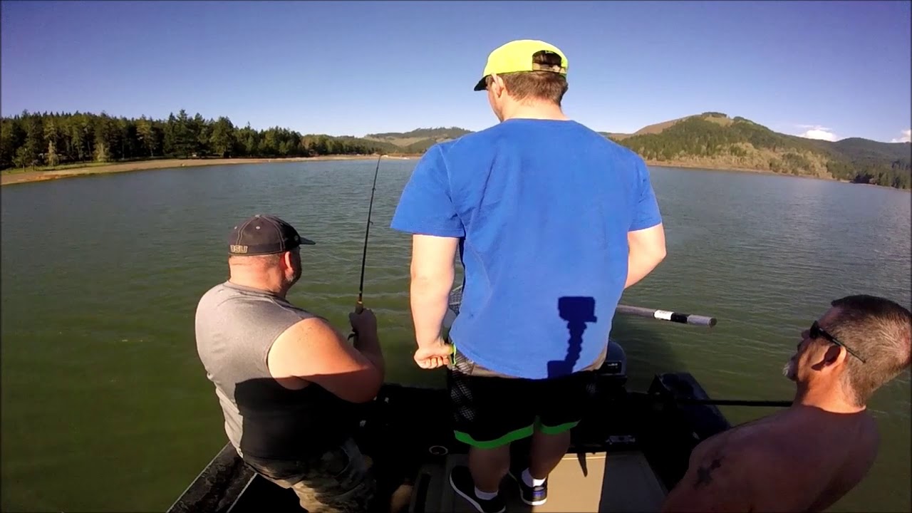 Trout Fishing At Cottage Grove Lake, OR 3/30/19 - YouTube