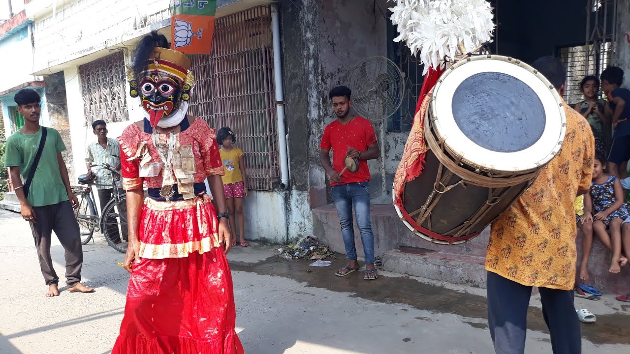 Old malda Mukha Nach 2024 ll Malda Gambhira Festival #gambhira - YouTube