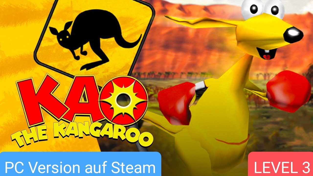 KAO THE KANGAROO PC-Version auf STEAM GAMEPLAY DEUTSCH LEVEL 3 - YouTube