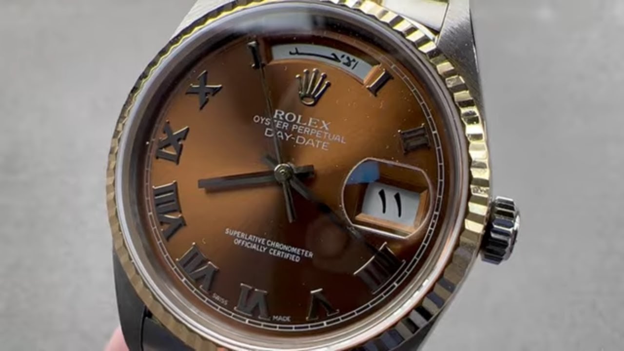 Rolex Day-Date Tridor EASTERN Arabic Date + Arabic Day 18039BIC Rolex ...