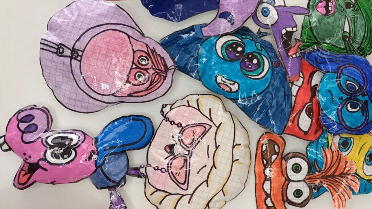 How to make paper squishy tutorial Inside Out 2 #insideout #insideout2 ...