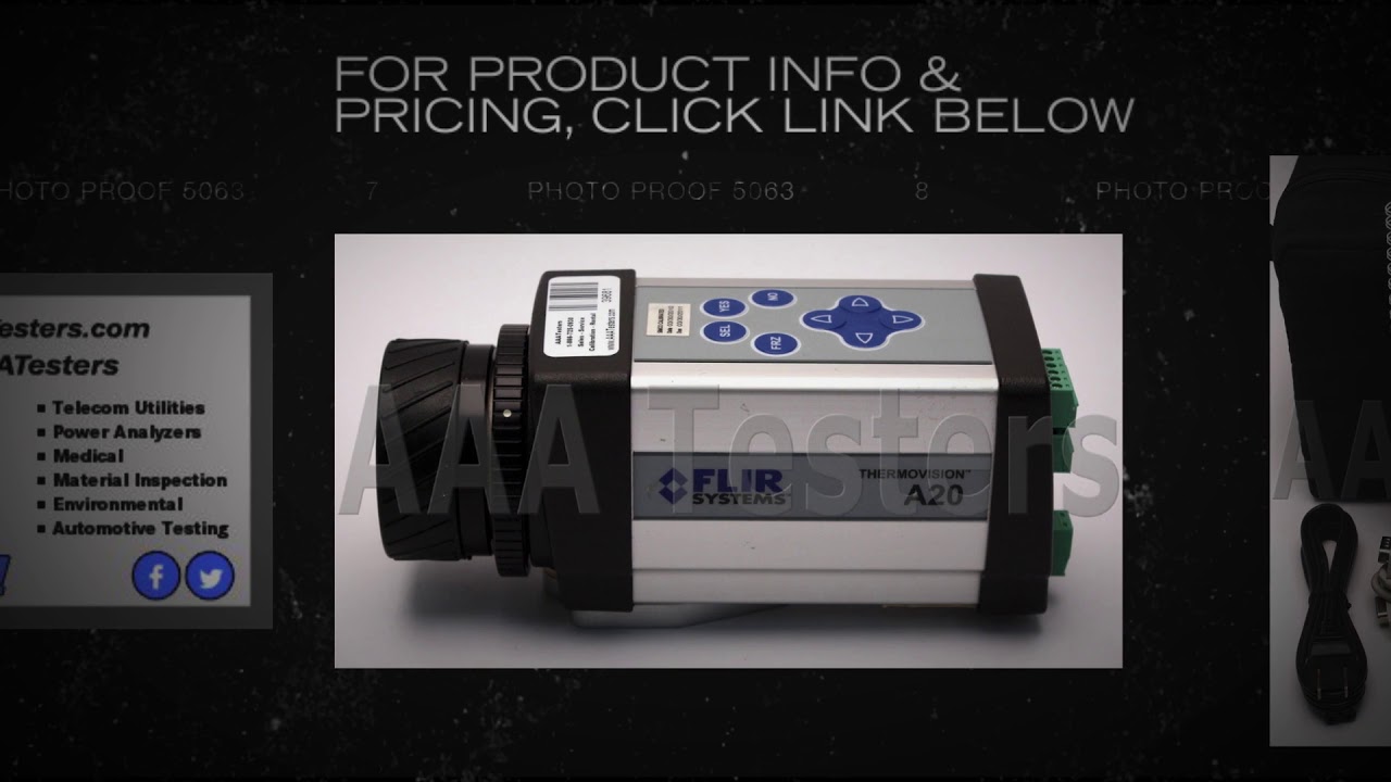 FLIR ThermoVision A20M Infrared IR Thermal Imager - YouTube