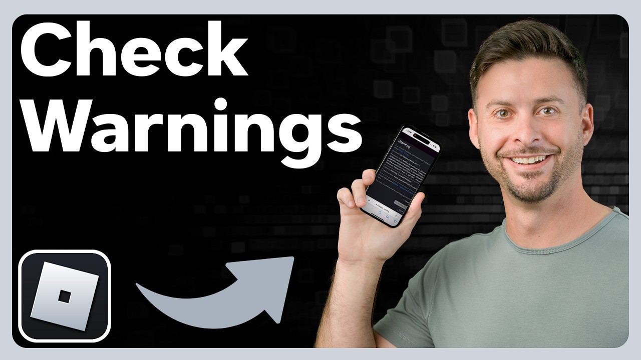 How To Check Roblox Warnings - YouTube