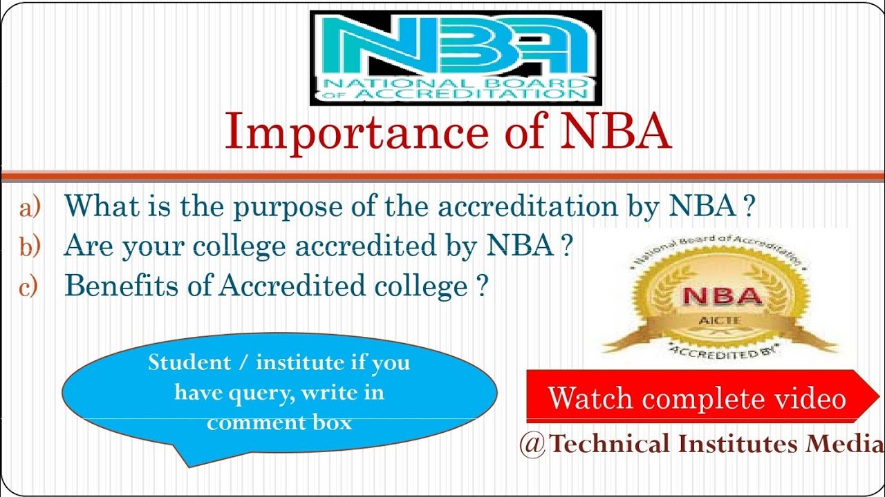 What Is National Board Of Accreditation AICTE NBA 2022 Accredited Institute YouTube what-is-national-board-of-accreditation-aicte-nba-2022-accredited-institute-youtube