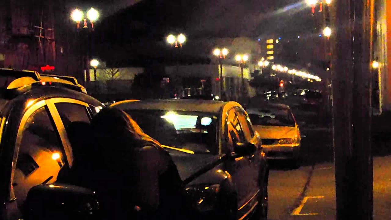 drunk lady puking on someone elses car - YouTube