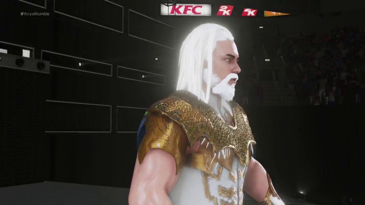 WWE 2k18 Created Superstar Royal Rumble Weird Random Characters - YouTube