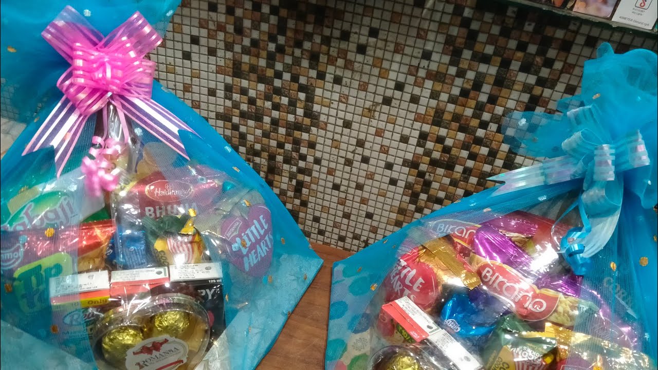 Packing tray decoration / Gift Pack/ Gift Wrapping/Gift Hamper/How to ...