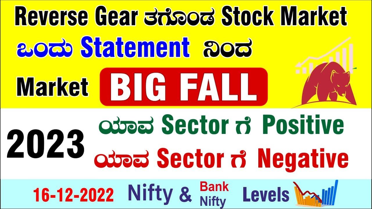 15th Dec Market update || Stock Market Big Fall || Nifty & Bank Nifty ...