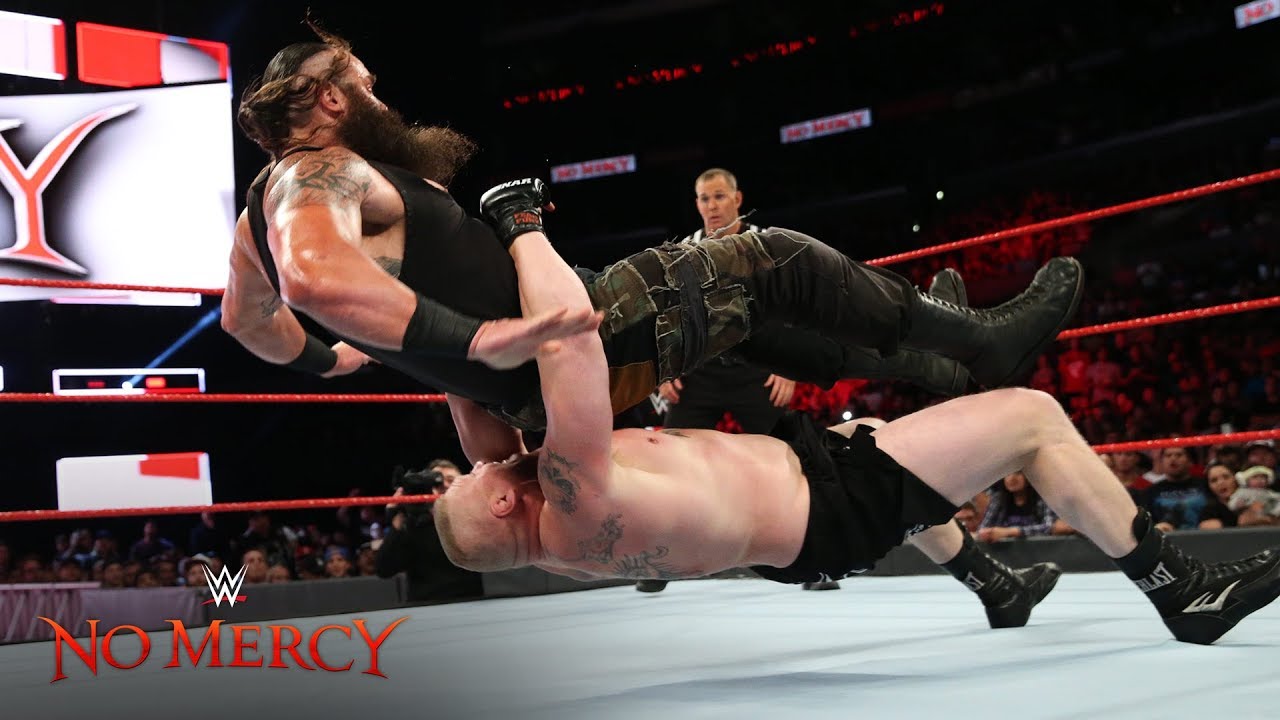 Brock Lesnar takes Braun Strowman to Suplex City: WWE No Mercy 2017 ...