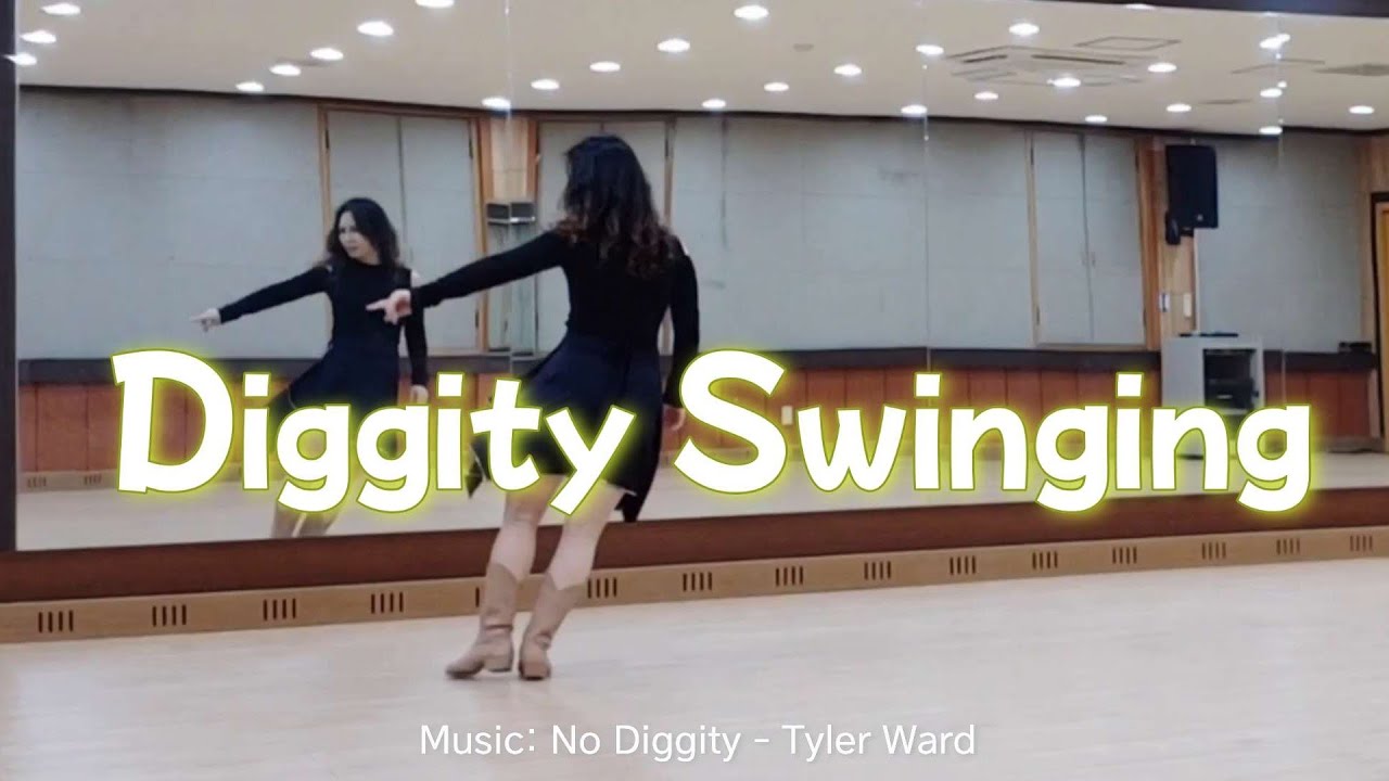 Diggity Swinging / Intermediate - Line Dance (Dance & Teach) - YouTube