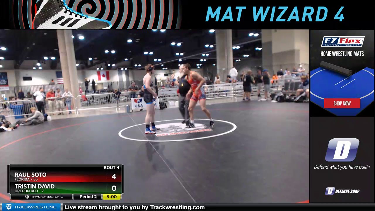 Mat 12 145 Raul Soto Florida Vs Tristin David Oregon Red - YouTube