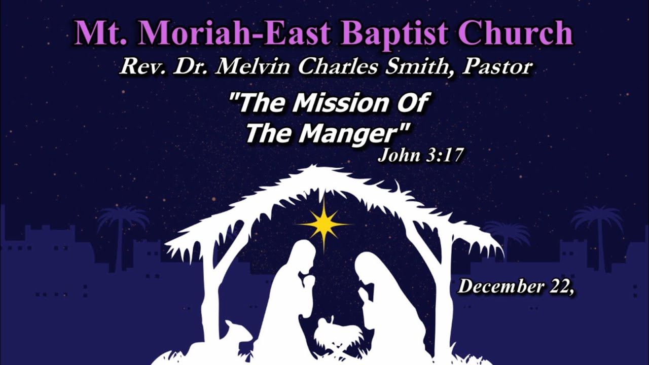 Sermon -"The Mission of the Manger" | John 3:17 - YouTube