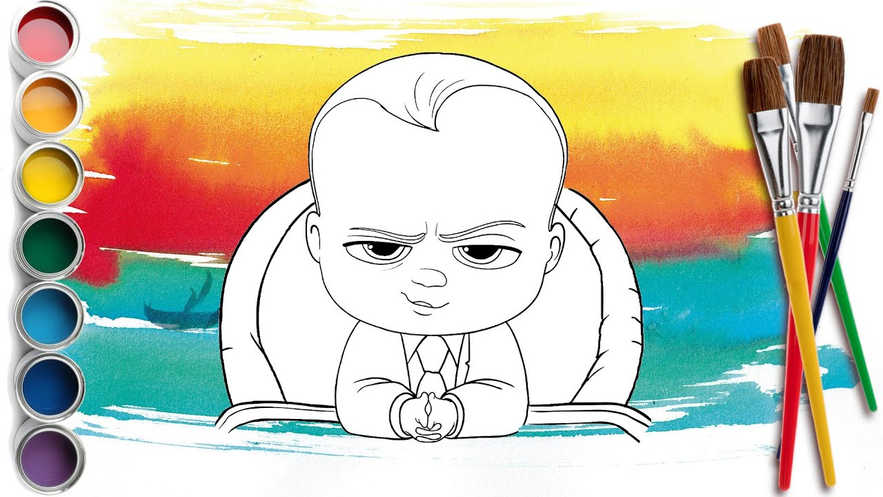 How to Draw Boss Baby Cute and Easy part2 | Anybody can draw - YouTube
