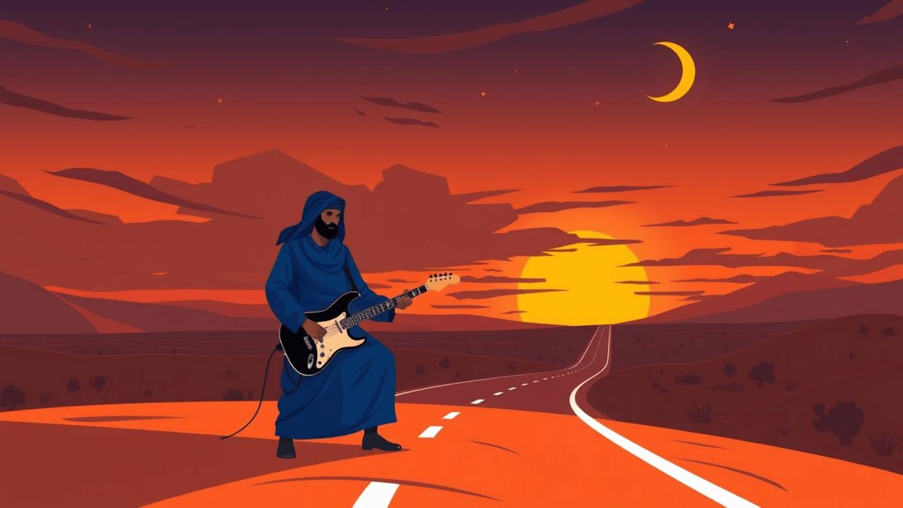 Sahara Blues Guitar | African Acoustic Solo Instrumentals for Chill ...