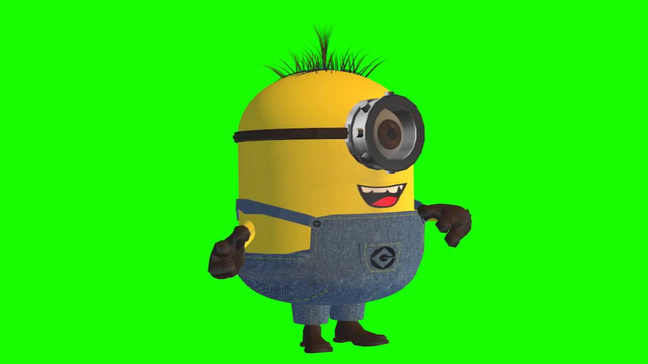 minion 1 animated left chroma - YouTube