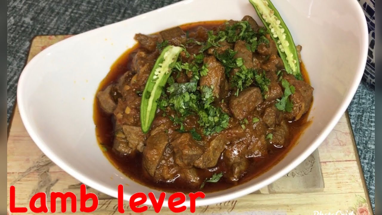 Lamb lever recipe with simple ingredients|english urdu - YouTube
