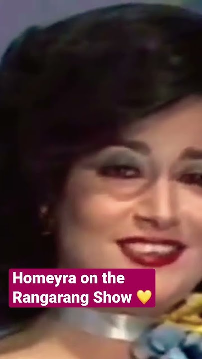Homeyra on the Rangarang stage 💛 #shorts - YouTube