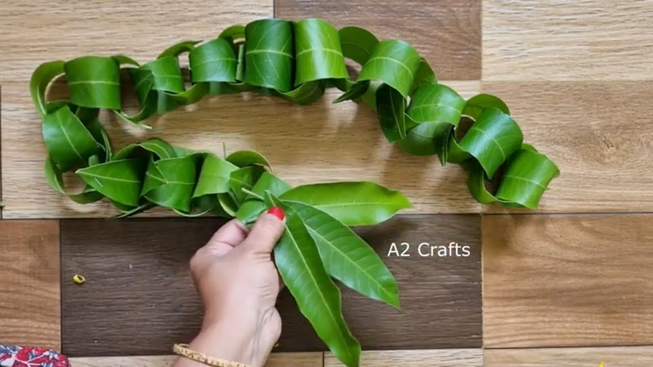 Mango Leaf Toran | Mango Leaf Decoration Idea | Mango Leaf Side Door ...