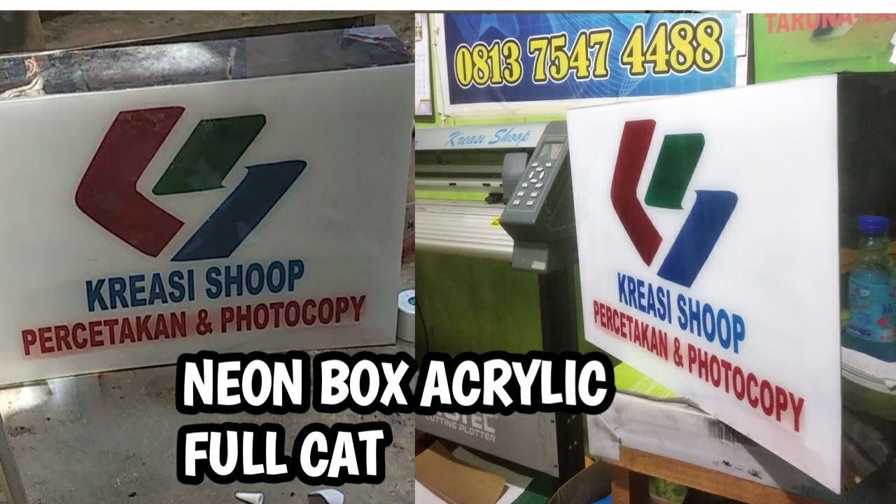 Model Neon Box akrilik Terbaru - YouTube