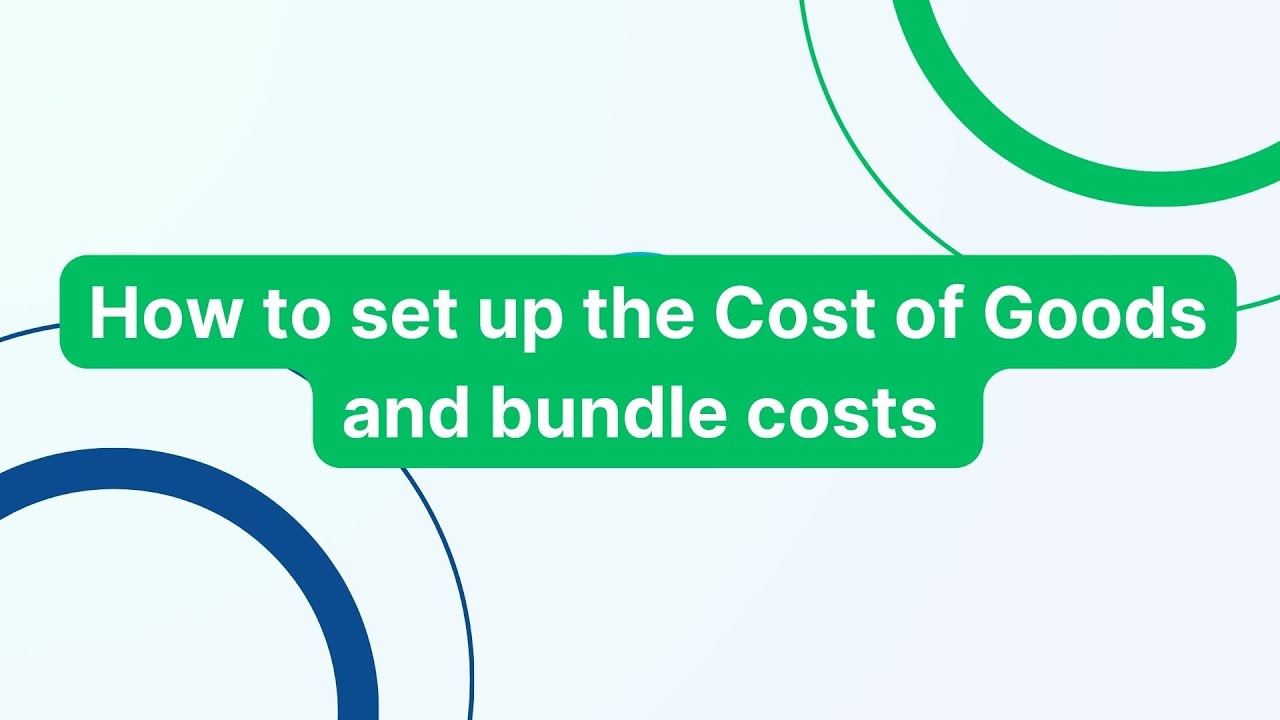 Net Profit checklist | Cost settings 101: How to set up Cost of Goods ...
