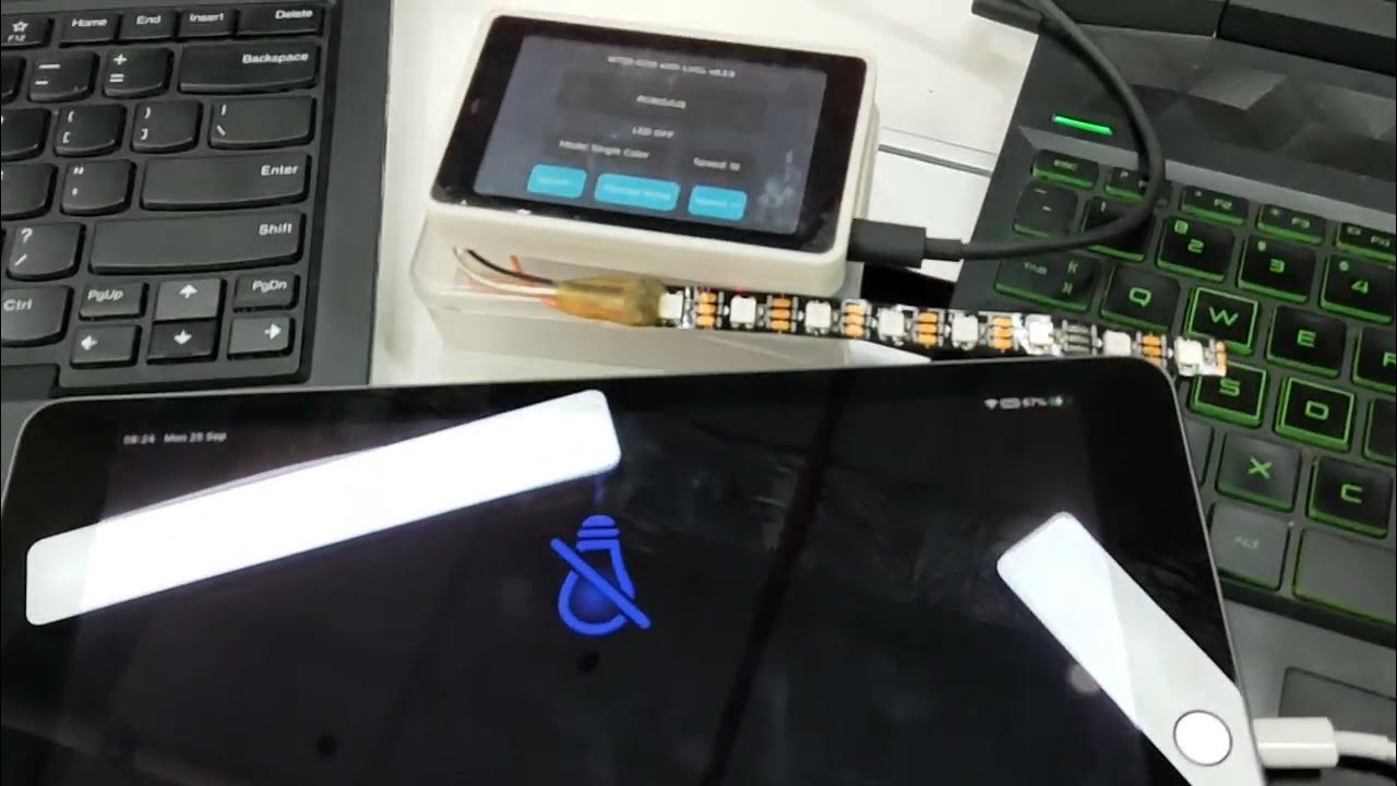 [ESP32][WT32-SC01][LVGL][Squareline] ARGB Controller App - Part 2 - IOS Bluetooth BLE - YouTube
