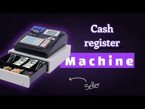 cash register machine how to set compny name - YouTube