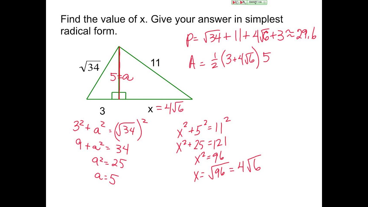 Geometry Lesson 5.7 Converse Pyth Theorem - YouTube