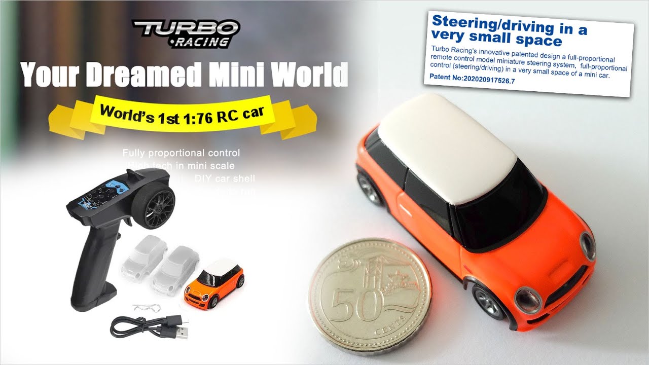 Turbo Racing 1/76th scale Full Proportional Mini RC Car, Ready-to-run ...