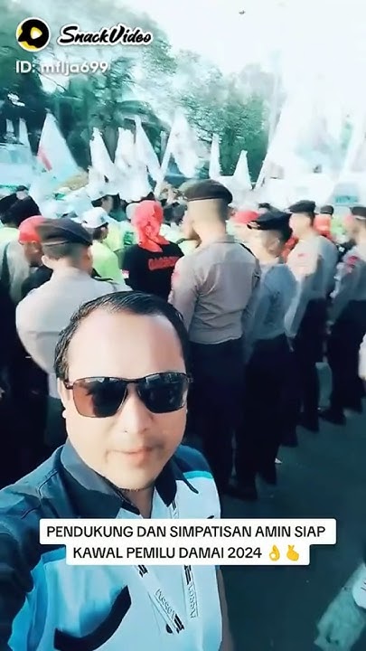 Pendukung Amin Kawal Pemilu depan kantor KPU - YouTube