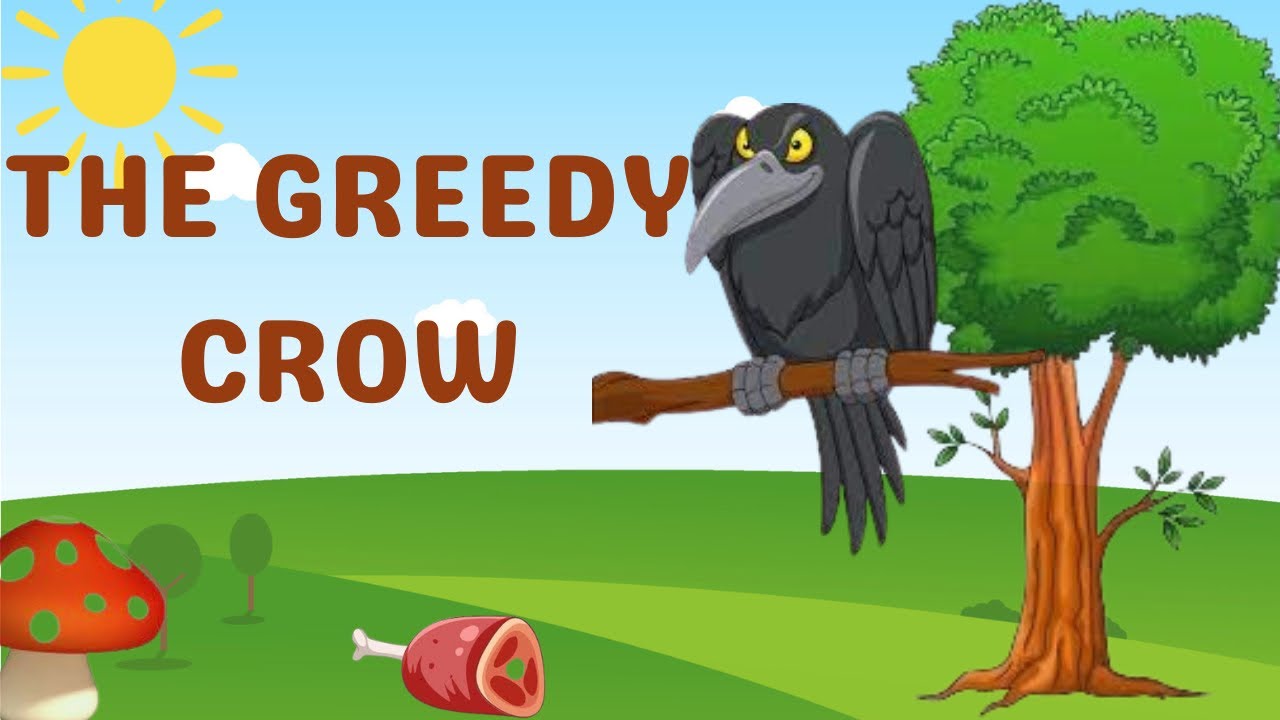 The Greedy Crow | Moral Story for kids in English - YouTube