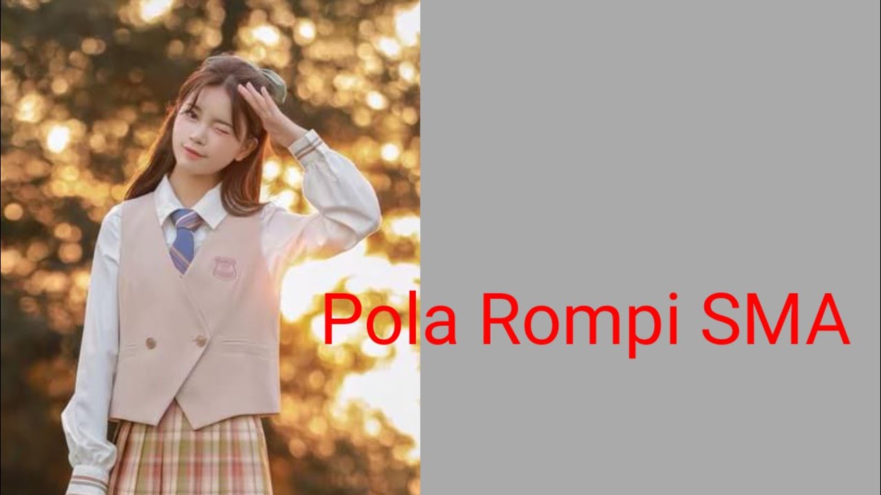 Cara membuat pola Rompi anak SMA/SMK - YouTube