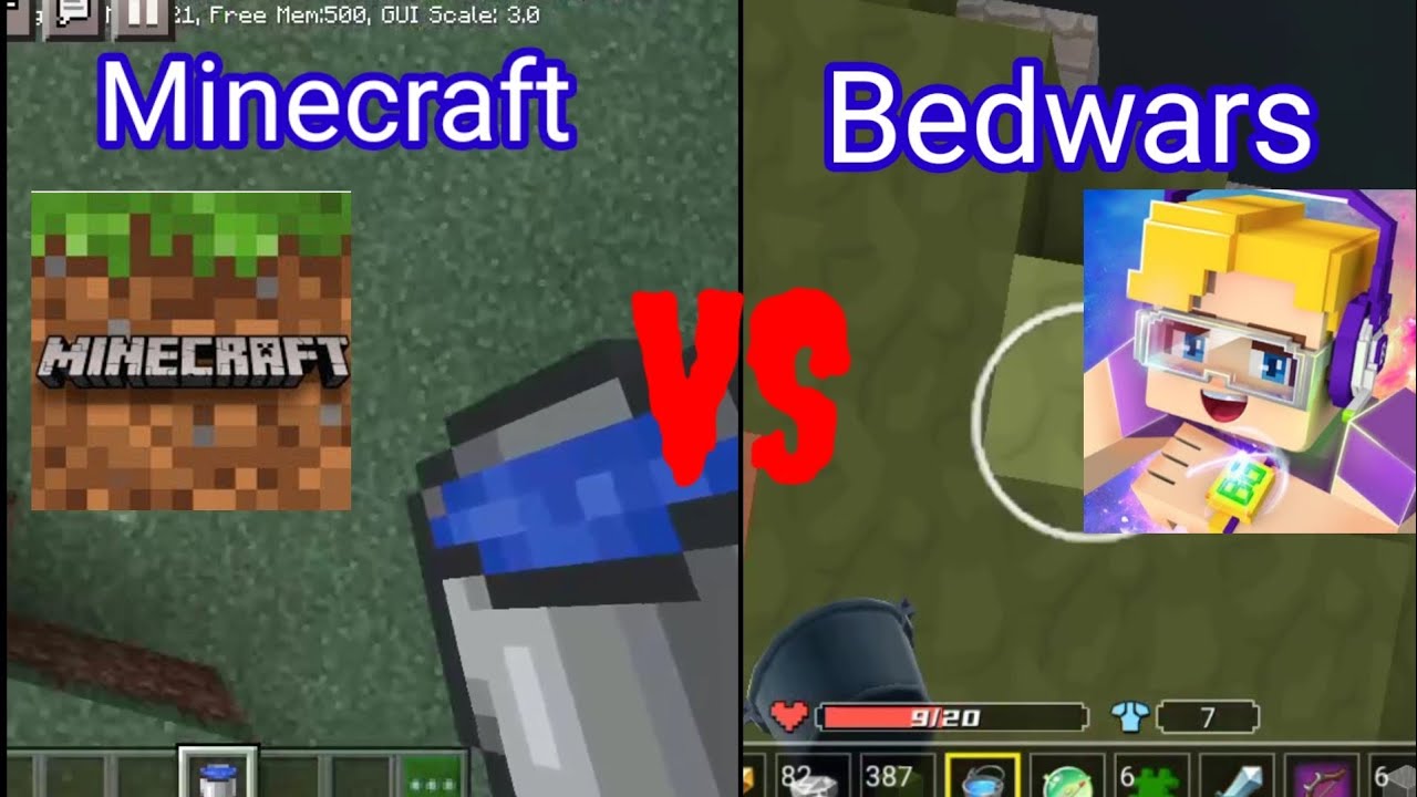 Minecraft vs blockman go 😀 - YouTube