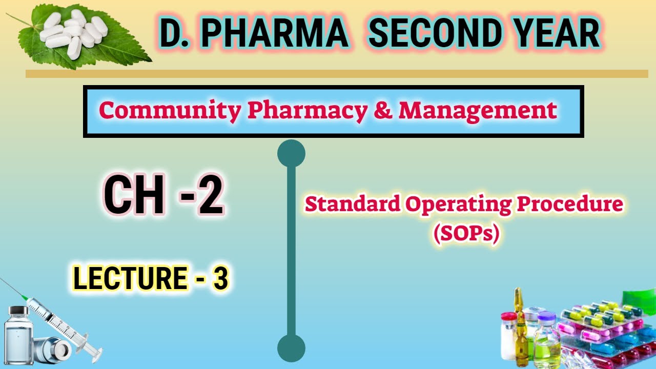 Standard Operating Procedure/SOPs/Community Pharmacy and Management/L-3 ...