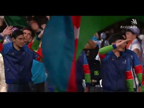 Azərbaycan bayrağı WorldSkills Shanghai 2026-nın açılış mərasimində
