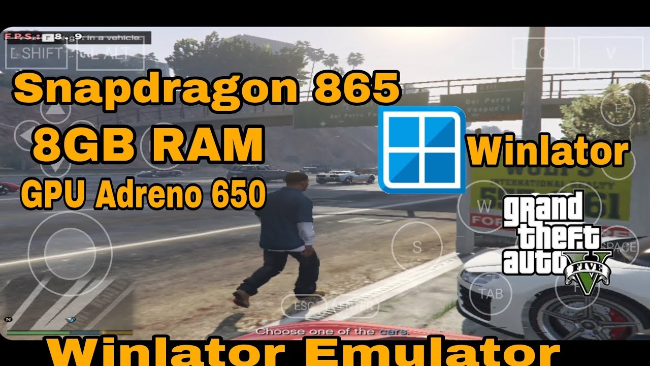 Winlator Emulator V5.1 Android - GTA 5 Samsung S20 FE 5G 8GB RAM Game ...