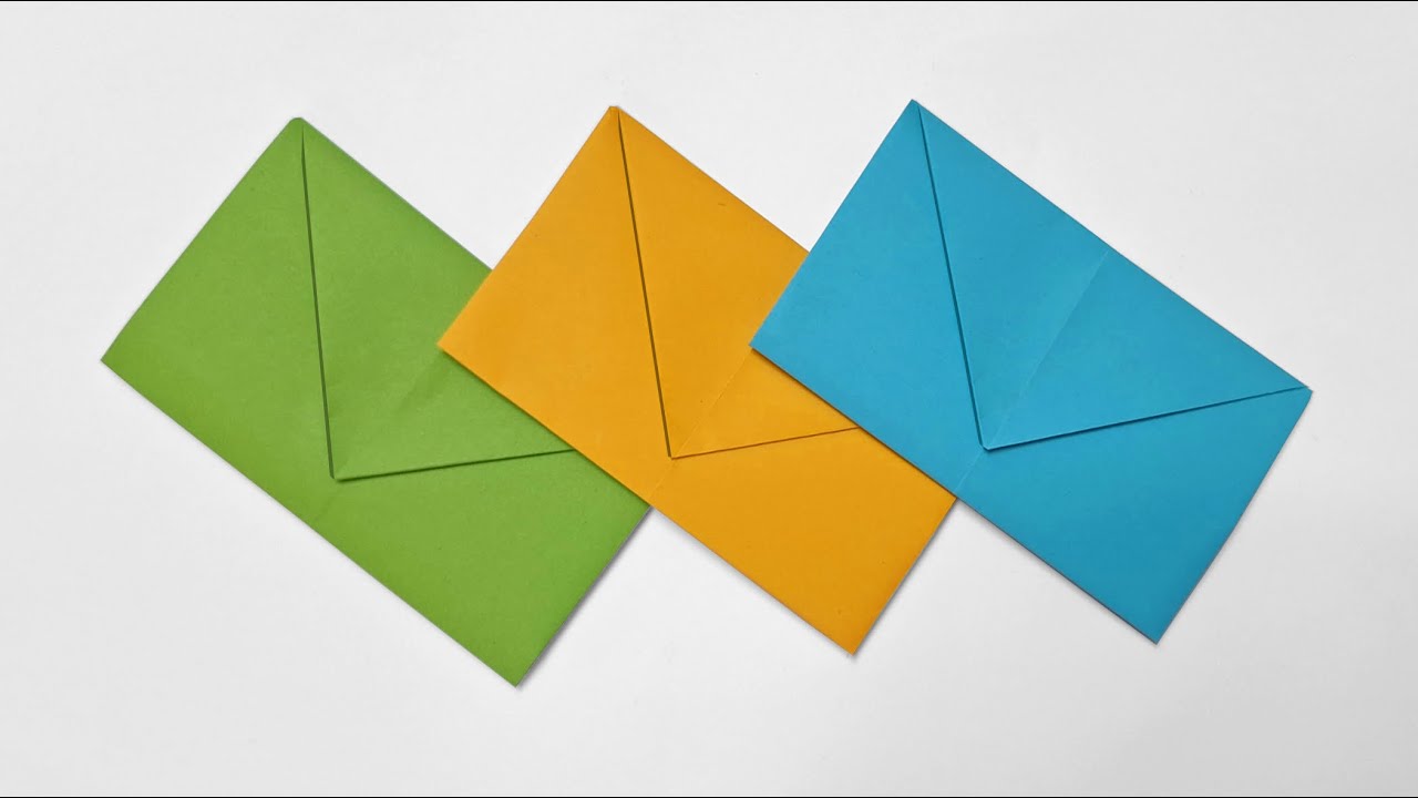 Como hacer un SOBRE para carta sin pegamento - YouTube