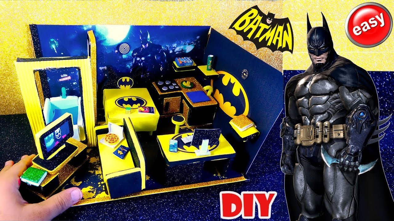 DIY Miniature Cardboard House #10 I Built BATMAN Only Using Cardboard ...