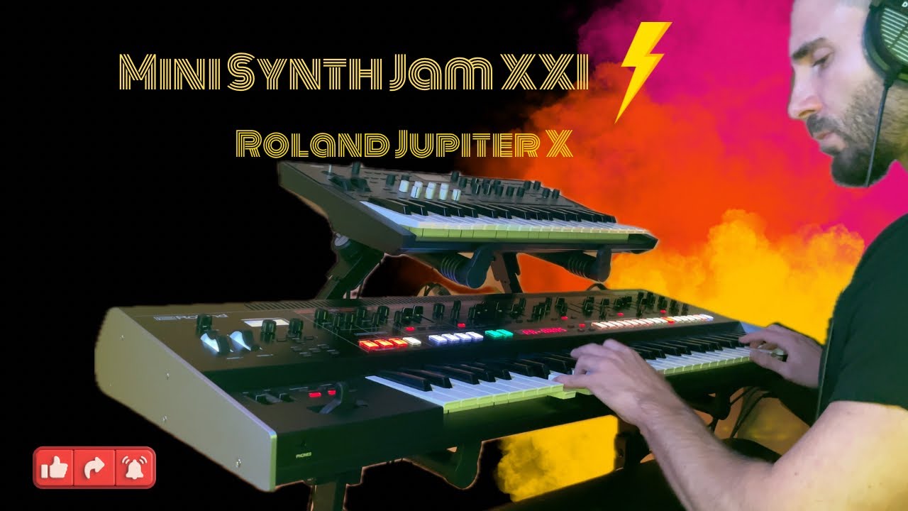 Mini Synth Jam XXI - Roland Jupiter X - YouTube