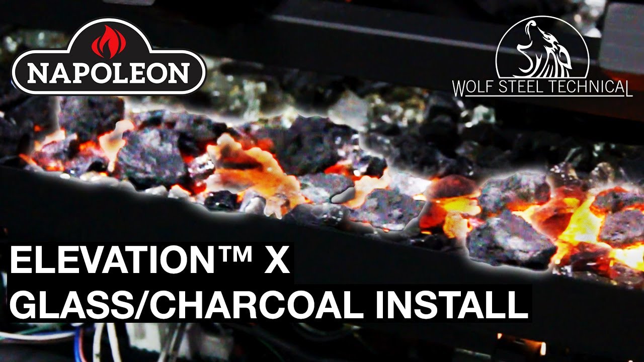Napoleon Elevation™ X (EX) Glass and Charcoal Media Installation - YouTube